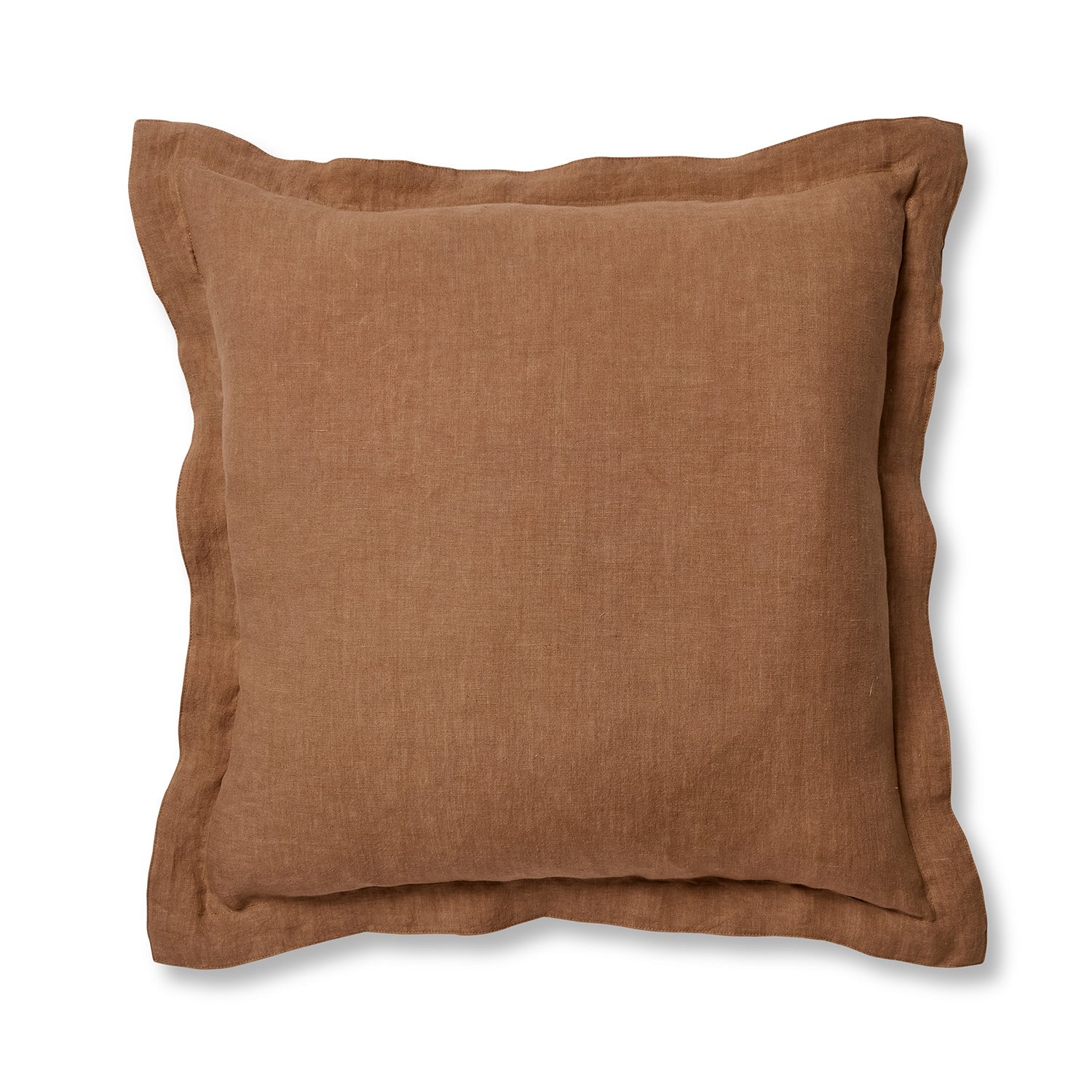 Riley Coffee Linen Cushion 55x55cm